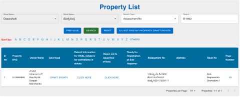 E-Khata Application Process